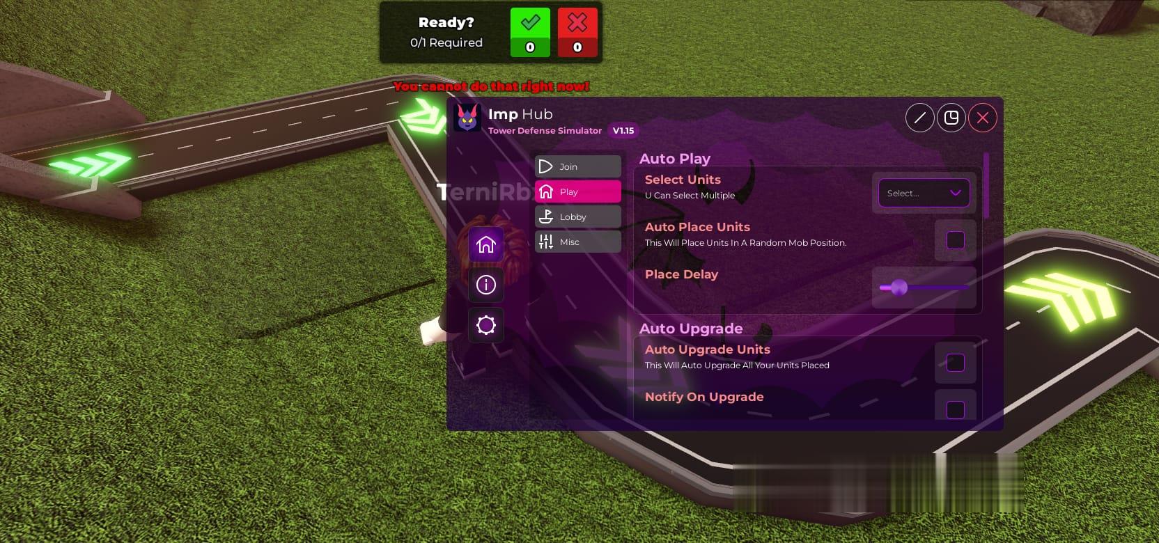 Tower Defense Simulator Auto Farm Auto Play Auto Buy Auto Upgrade 1917